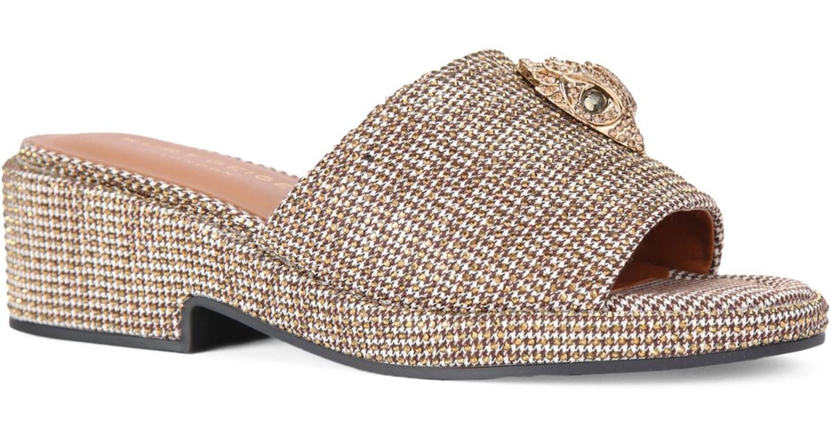 Kurt Geiger Kensington Mules in Brown | Lyst