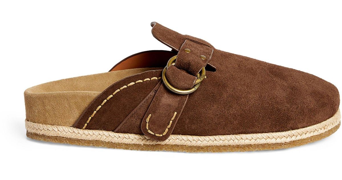Polo Ralph Lauren Suede Turbach Clogs in Brown for Men | Lyst