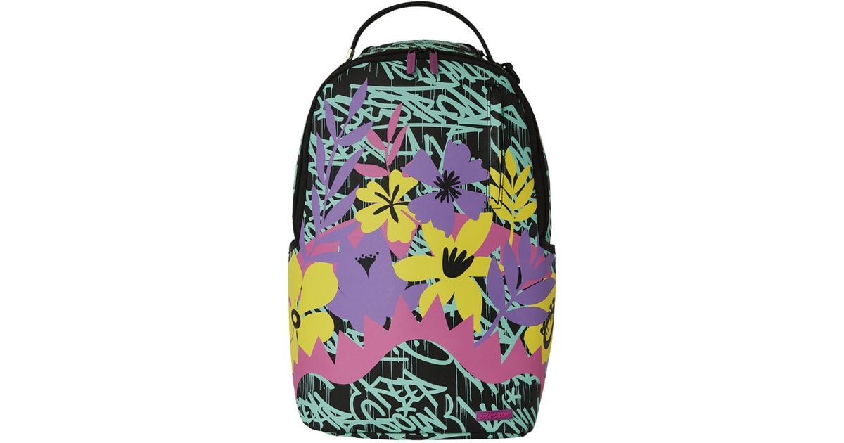 Sprayground Garden Glamour Street Art Backpack in Grey | Lyst UK