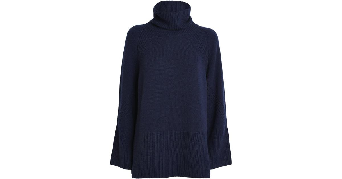JOSEPH Cashmere Loftus Rollneck Sweater in Blue | Lyst