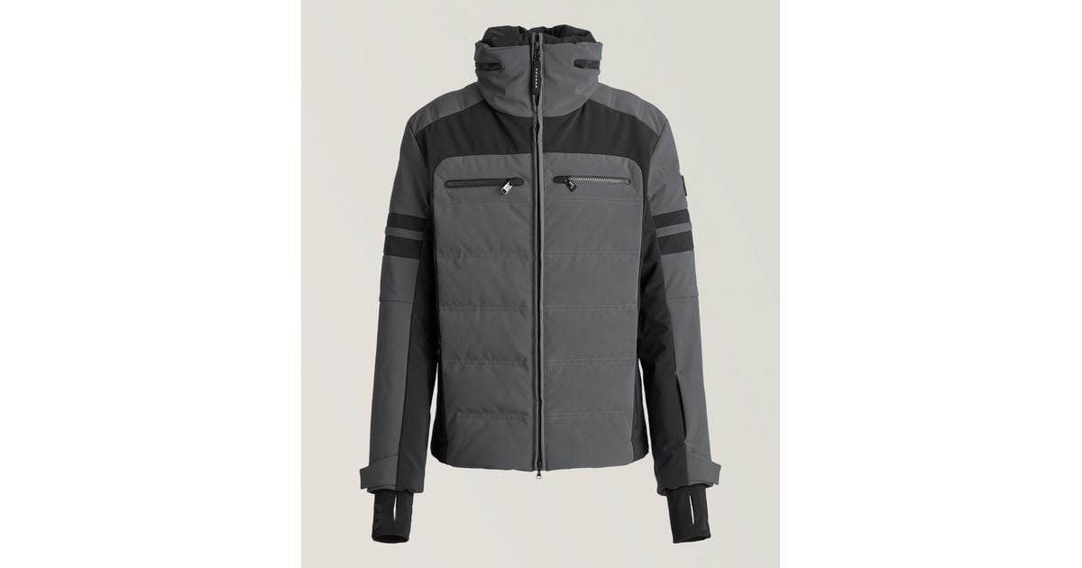 Bogner Minho Colourblock Down Ski Jacket in Grey for Men | Lyst Canada