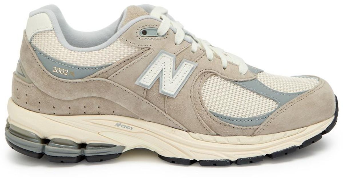 New Balance 2002R Panelled Mesh Sneakers in White | Lyst