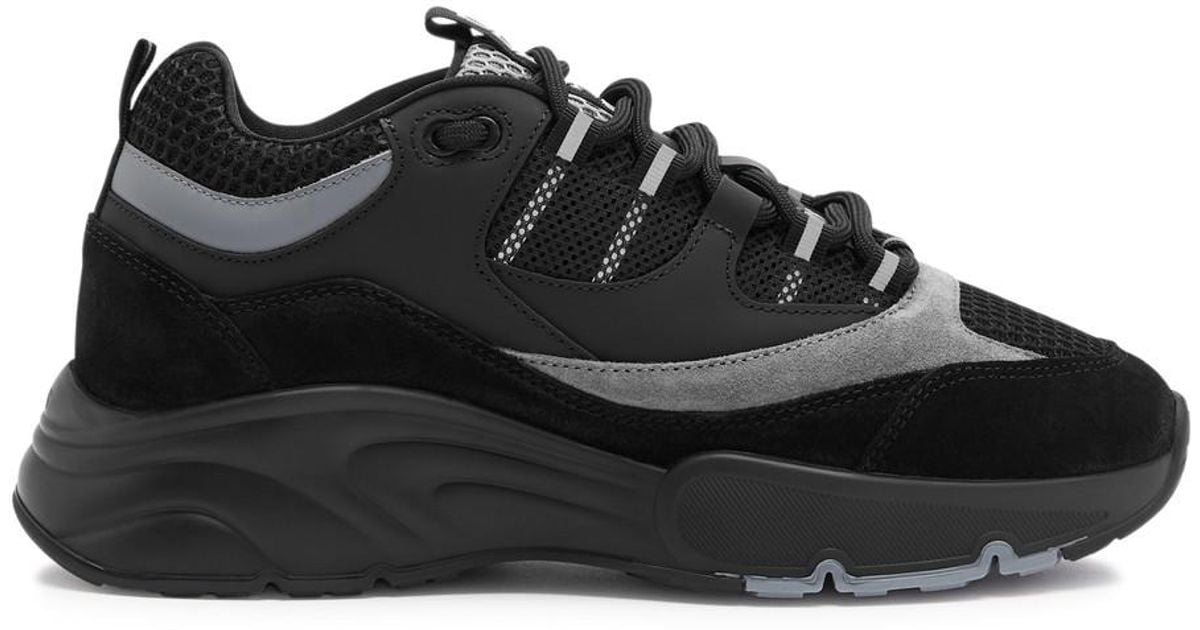 Cleens Aero Panelled Mesh Sneakers in Black for Men | Lyst
