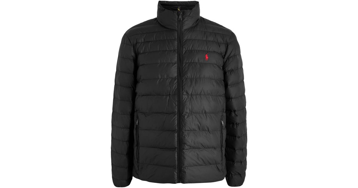 Polo Ralph Lauren Terra Quilted Shell Jacket in Black for Men | Lyst