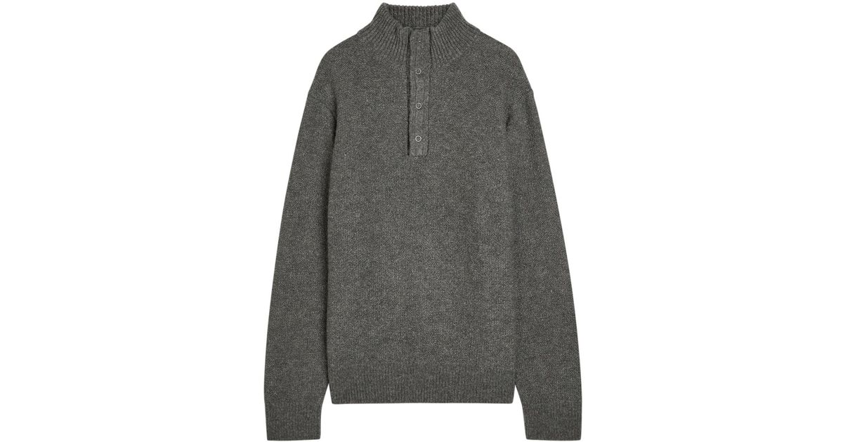 PAIGE Kotoni Merino Wool-Blend Jumper in Gray for Men | Lyst