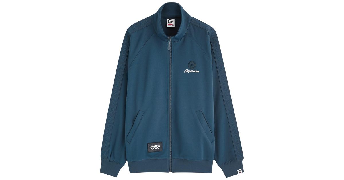 Aape Logo-Jacquard Jersey Track Jacket in Blue for Men | Lyst UK