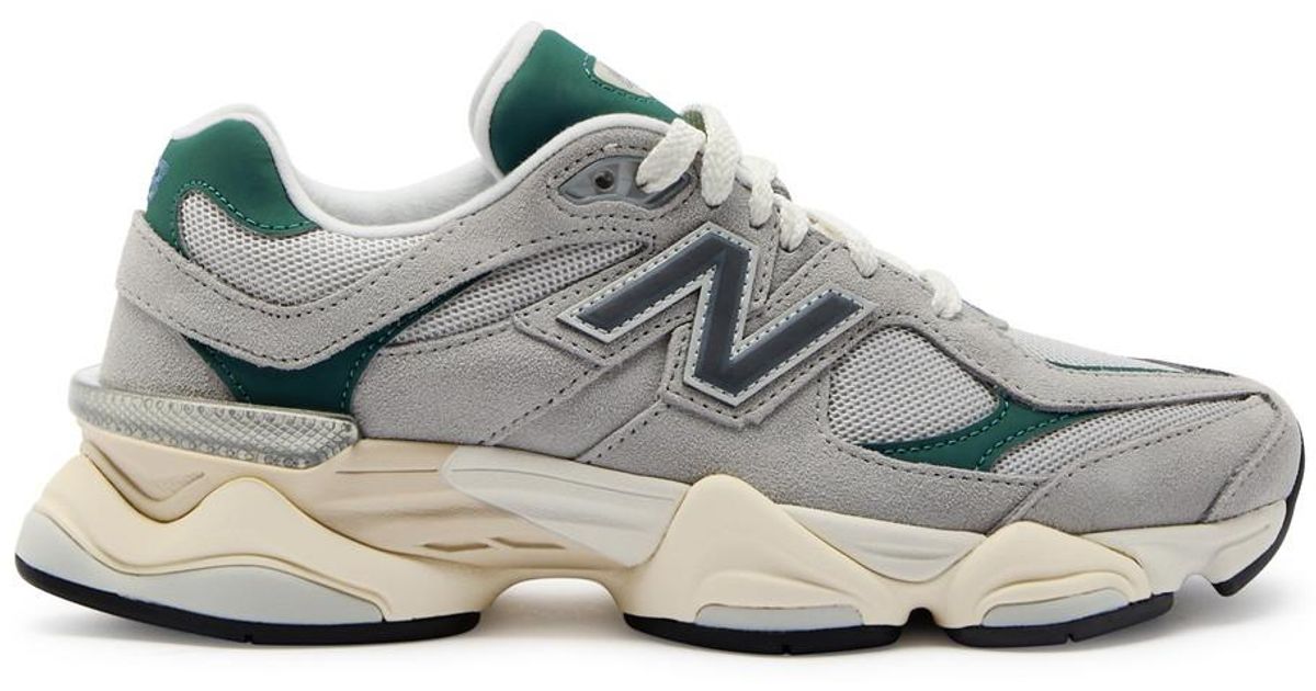 New Balance 9060 Panelled Mesh Sneakers in White | Lyst