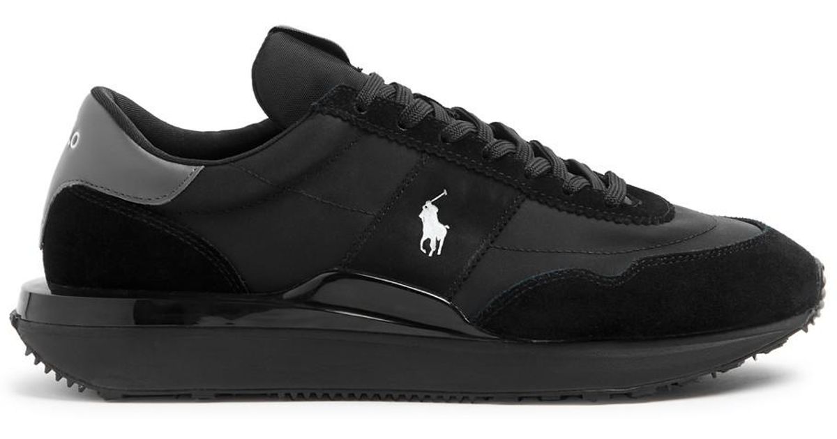 Polo Ralph Lauren Train 89 Panelled Nylon Sneakers in Black for Men | Lyst