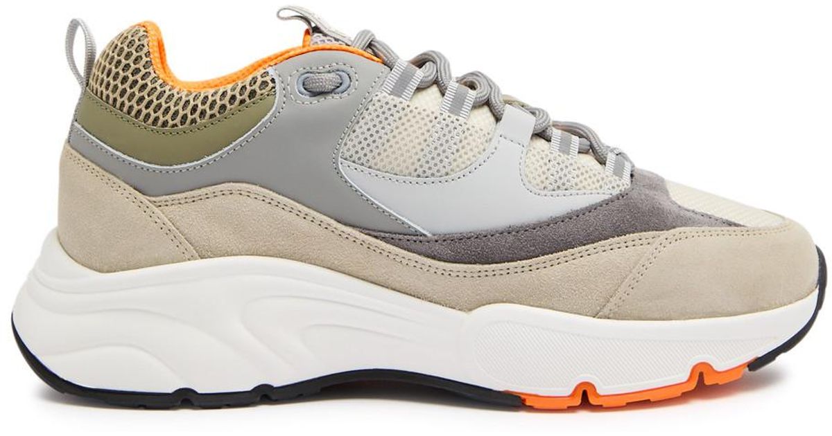 Cleens Aero Runner Panelled Mesh Sneakers in White for Men | Lyst