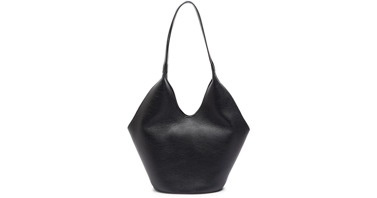 Aesther Ekme Phantom Grained Leather Bucket Bag in Black | Lyst