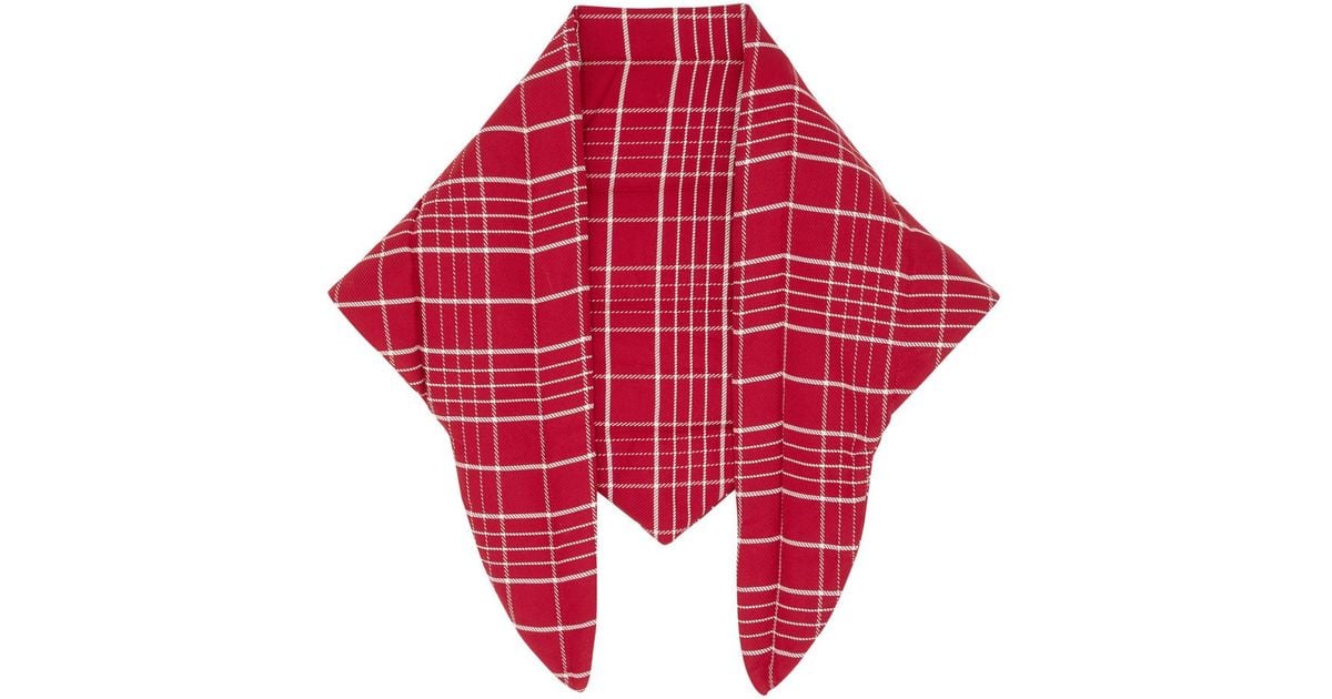 Jacquemus Le Bandana Capullo Quilted Shell Bandana in Red | Lyst UK
