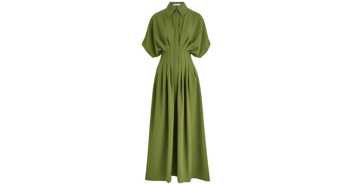 Palmer//Harding Courage Maxi Shirt Dress in Green | Lyst
