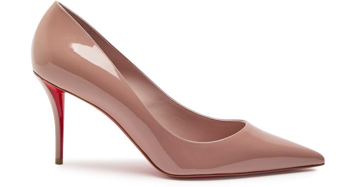 Christian Louboutin Miss Z 80 Patent Leather Pumps in Pink | Lyst