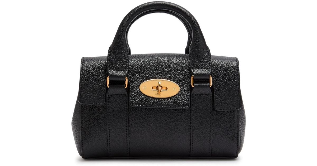 Mulberry Mini Heritage Bayswater Grained Leather Cross-Body Bag in ...