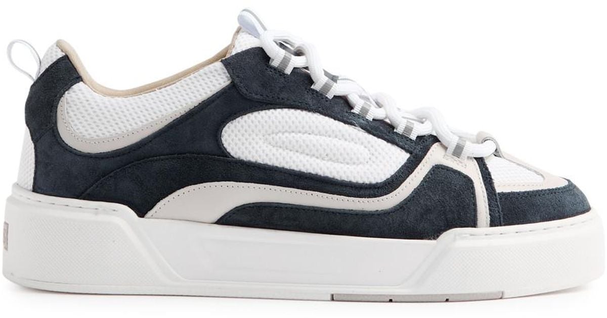 Cleens Essential Skate Evo Panelled Mesh Sneakers in White for Men | Lyst