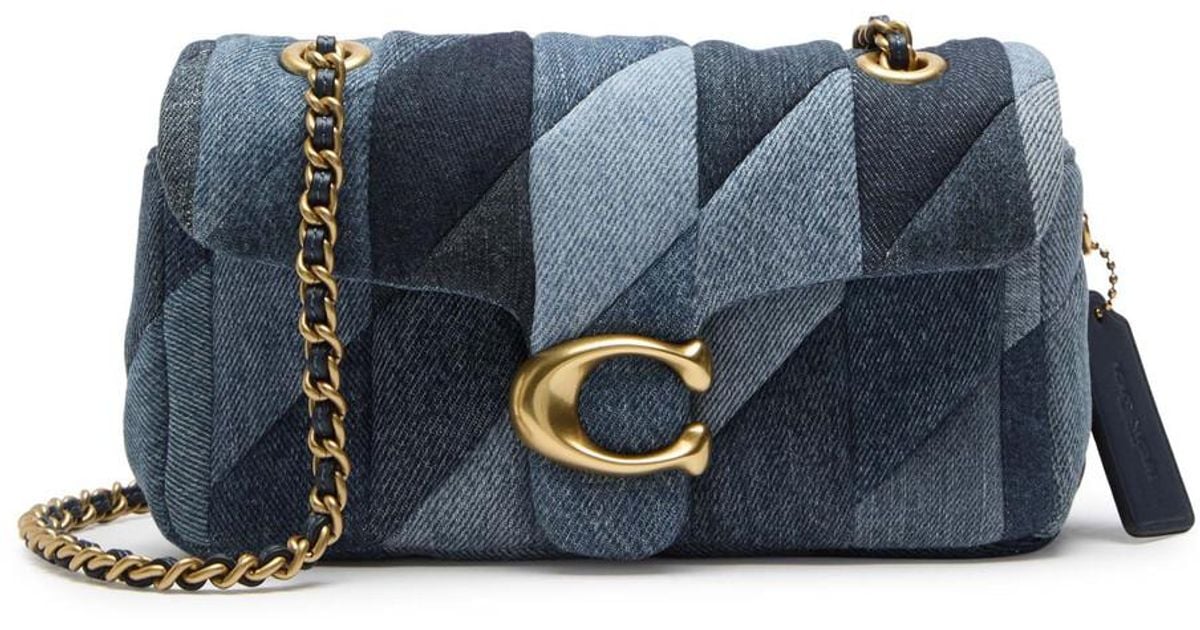 COACH Quilted Tabby 20 Patchwork Shoulder Bag in Blue | Lyst