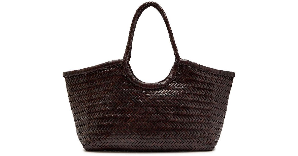 Dragon Diffusion Nantucket Big Woven Leather Tote Bag in Brown | Lyst