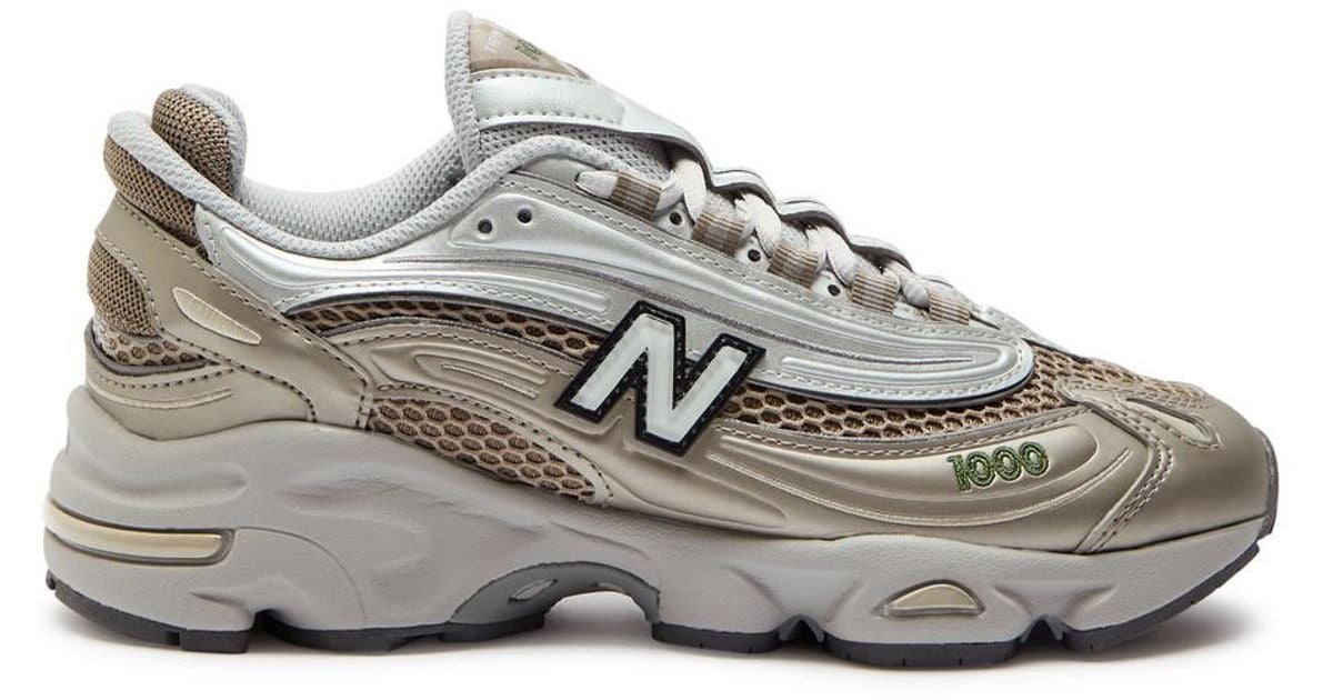 New Balance 1000 Panelled Mesh Sneakers in White | Lyst