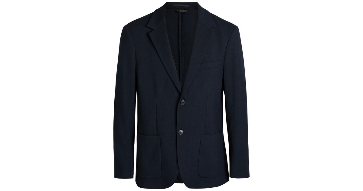 Sunspel Piqué Wool-Blend Blazer in Blue for Men | Lyst UK