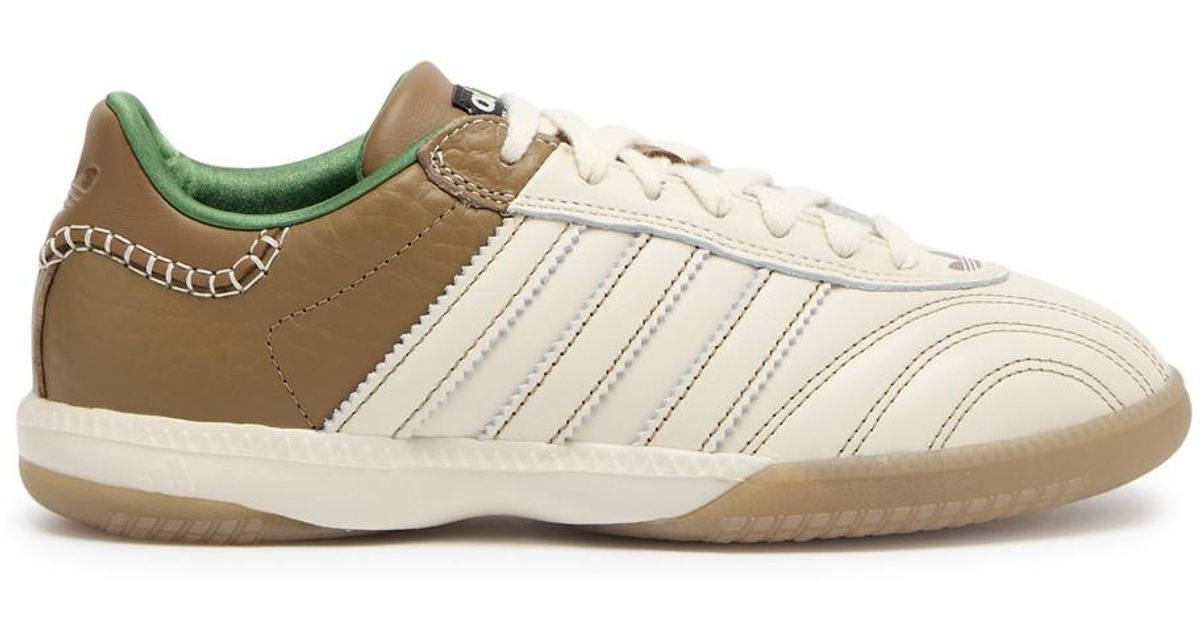 adidas Samba Millennium Panelled Leather Sneakers in White | Lyst