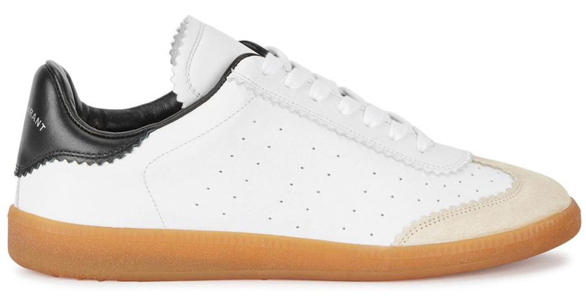 Isabel Marant Bryce Lace Up Lthr Sneaker in White | Lyst