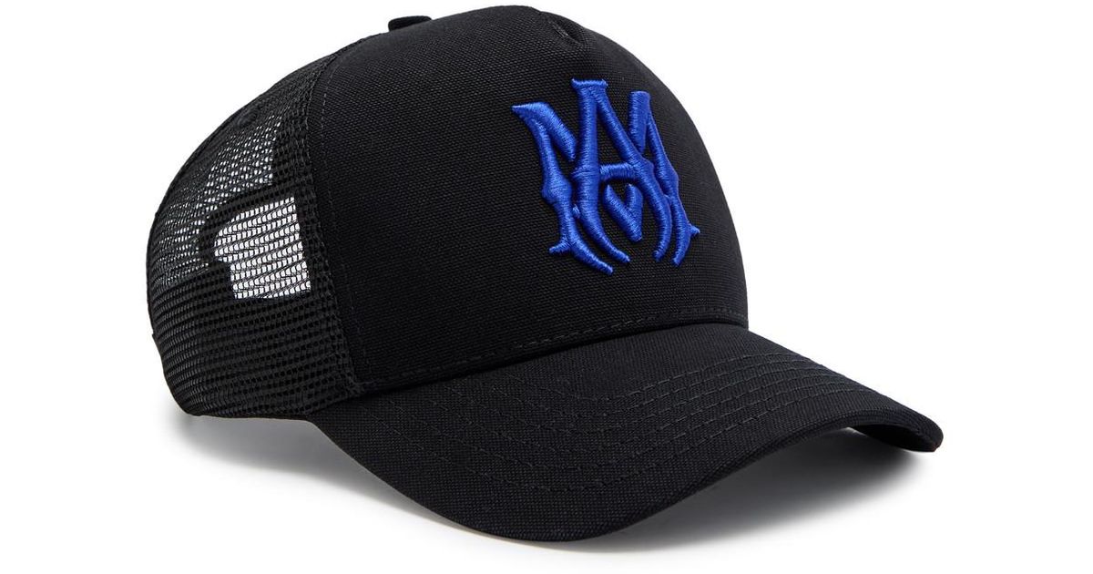 Amiri Logo-Embroidered Canvas Cap in Blue for Men | Lyst UK