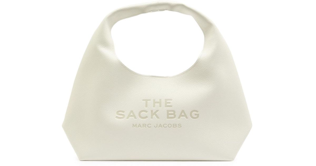 Marc Jacobs The Sack Medium Grained Leather Tote in Natural | Lyst
