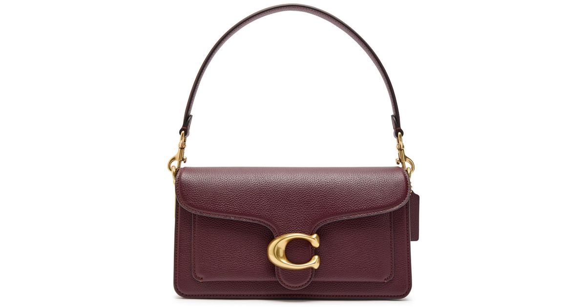COACH Tabby 26 Grained Leather Shoulder Bag in Purple | Lyst