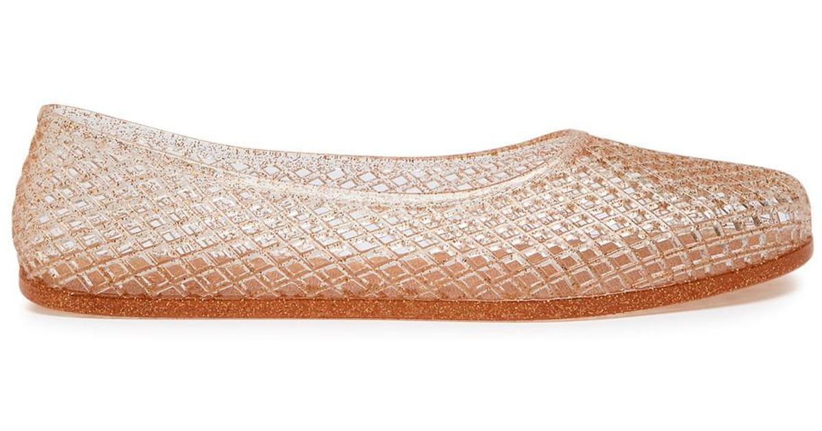 Ancient Greek Sandals Iro Glitter Rubber Ballet Flats in Pink | Lyst