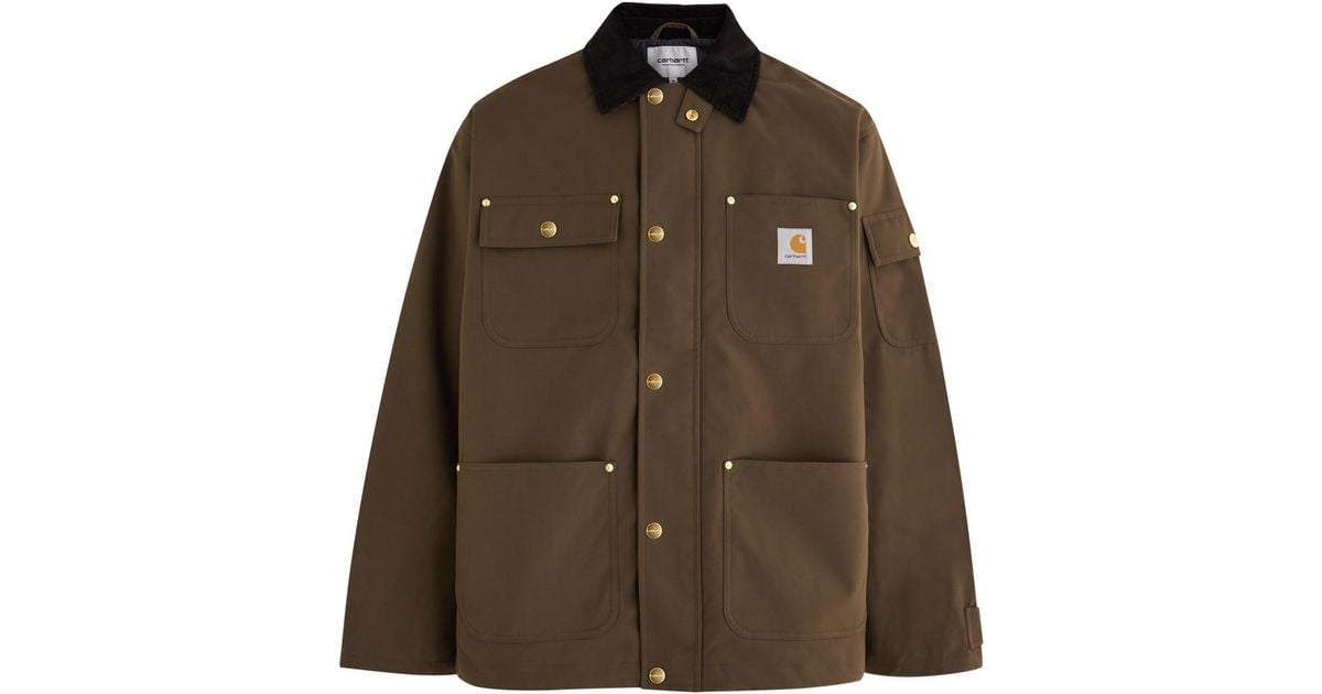 Carhartt Clapton Nylon Jacket in Brown for Men | Lyst