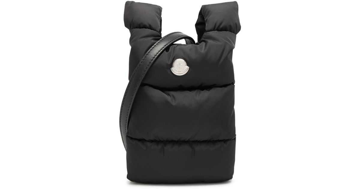 Moncler Legere Small Quilted Shell Cross-Body Bag in Black | Lyst
