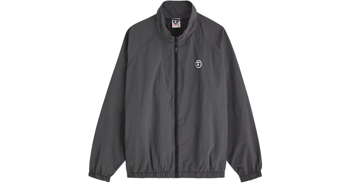 Aape Logo Shell Track Jacket in Gray for Men | Lyst
