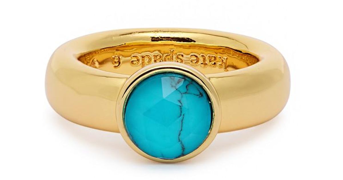 Kate Spade Keep Sparkling Ring in Blue | Lyst