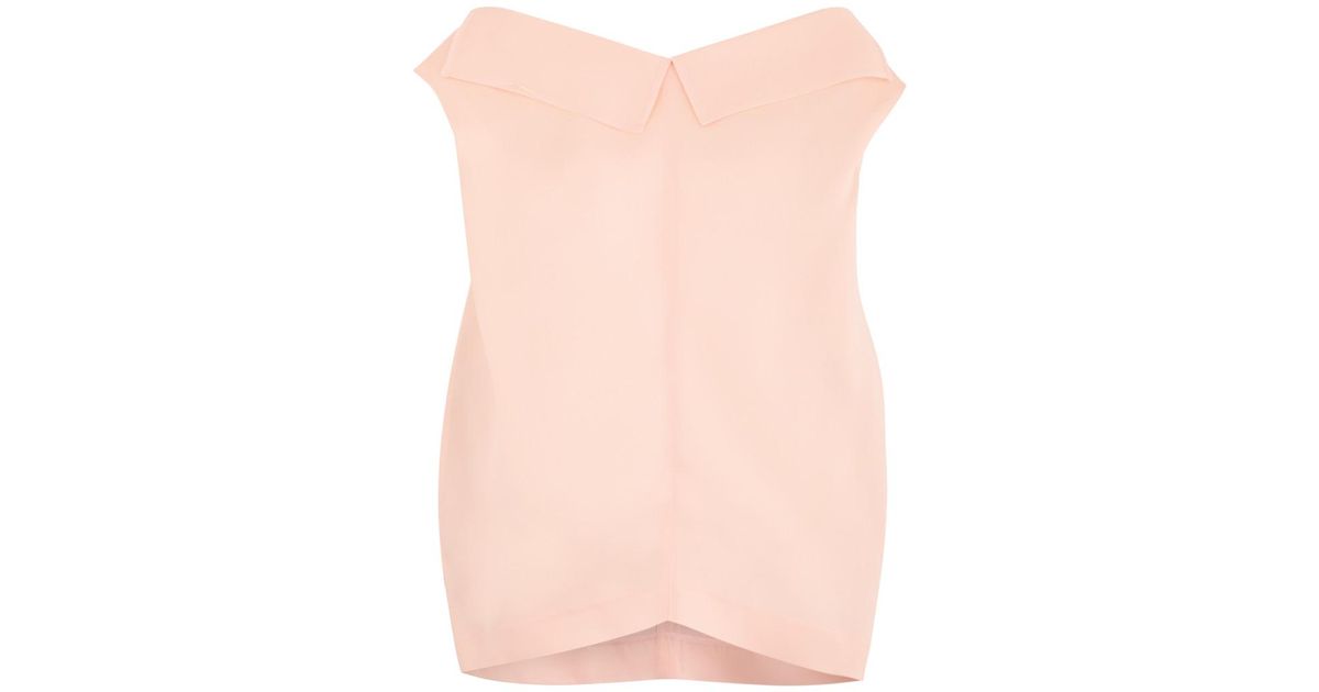 Khaite Selly Silk-Gazar Top in Pink | Lyst