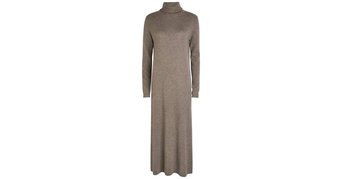 Lisa Yang Ailina Cashmere Midi Dress in Brown | Lyst