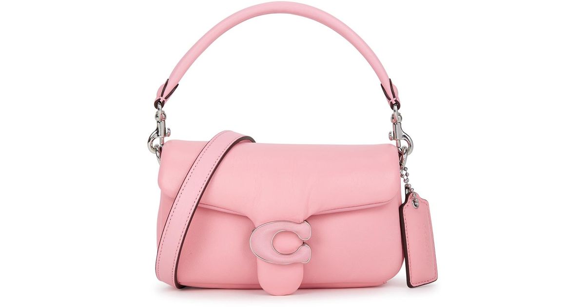 COACH Tabby Pillow Leather Shoulder Bag in Pink | Lyst