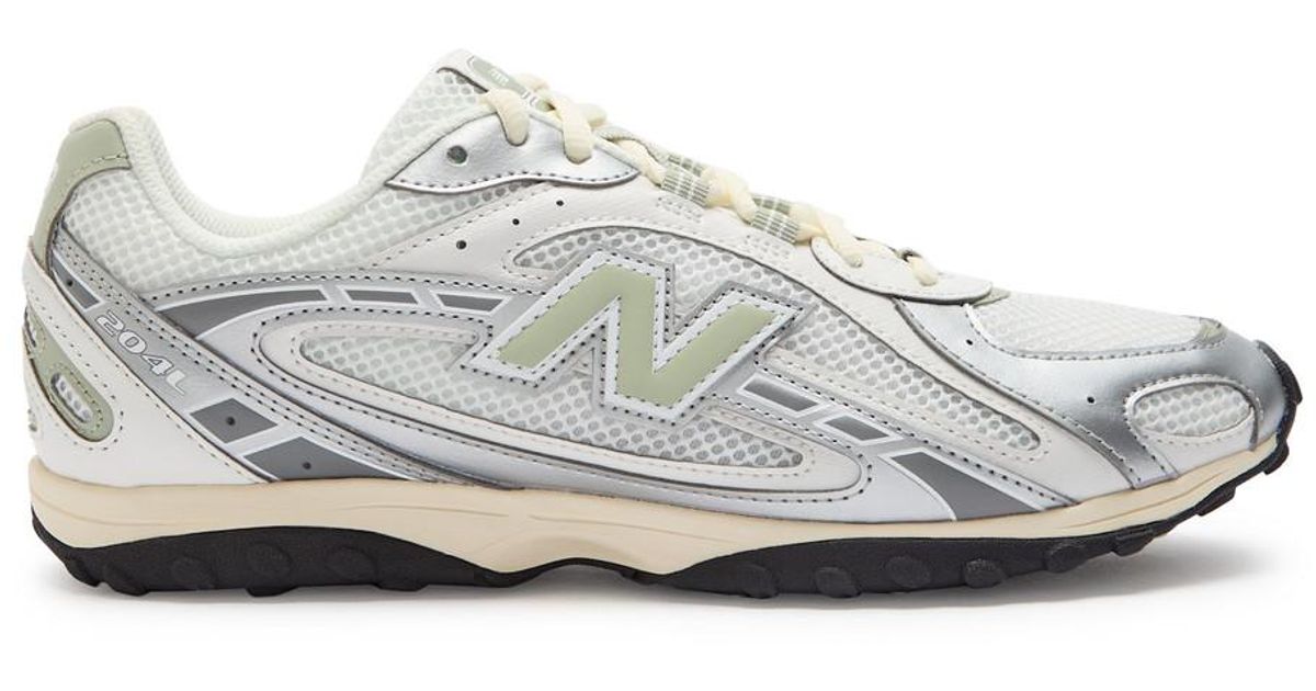 New Balance 204L Panelled Mesh Sneakers in White | Lyst