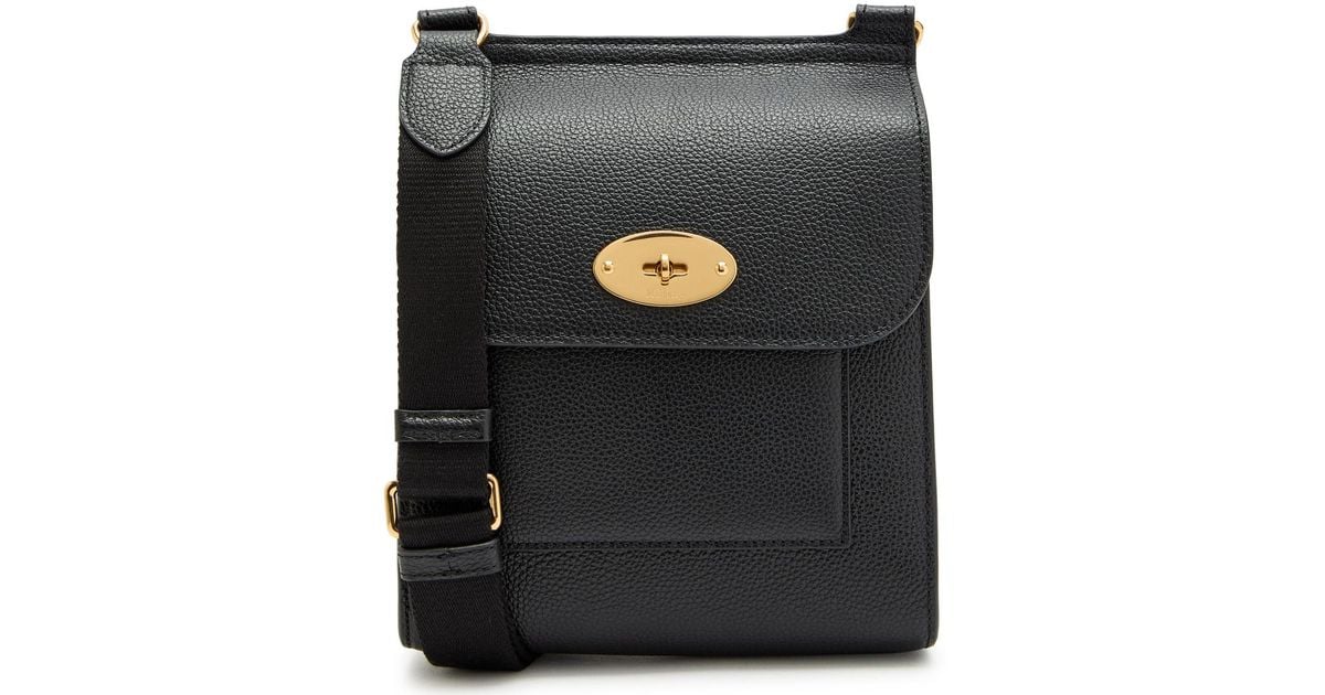 Mulberry Anthony Small Grained Leather Pouch in Black for Men | Lyst