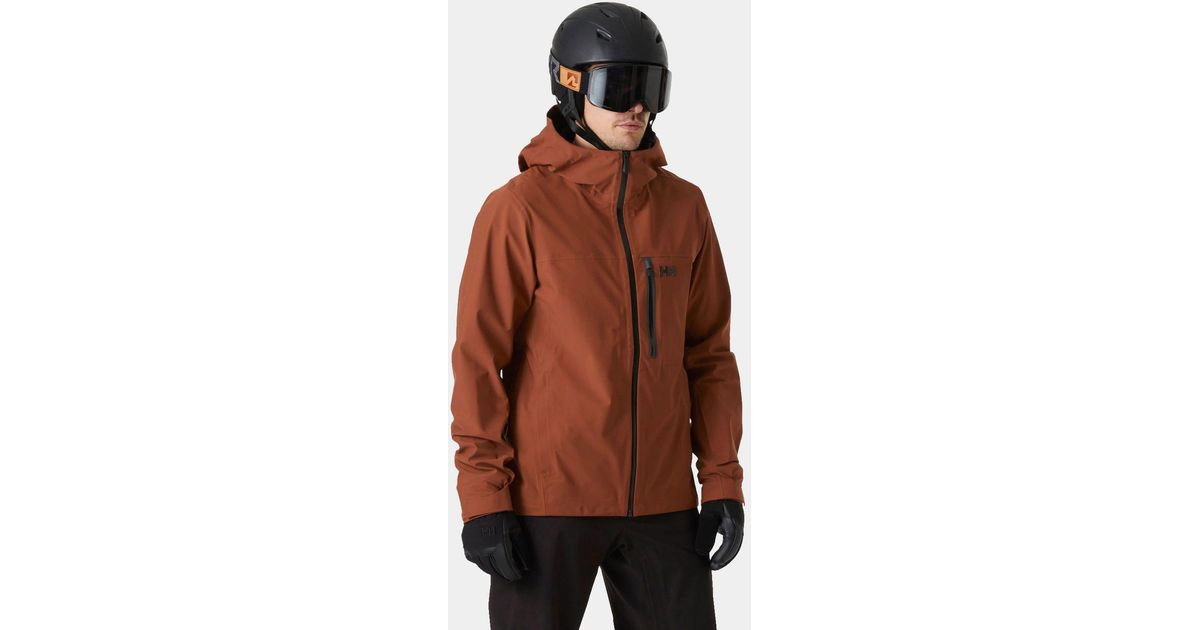 Helly Hansen Swift 3l Shell Jacket Red in Brown for Men | Lyst
