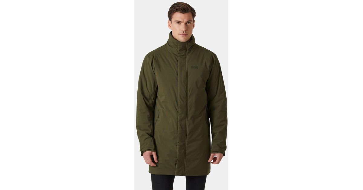 Helly Hansen Urban Pro Insulated Raincoat in Green for Men | Lyst