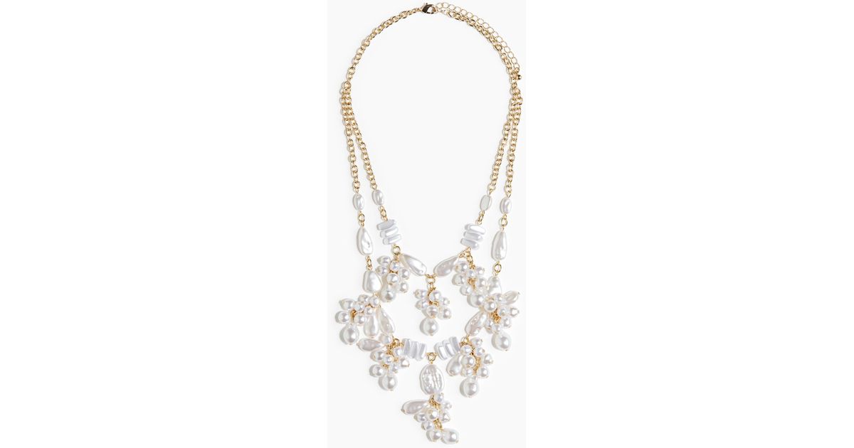Collier Grappe H&M en coloris Blanc | Lyst