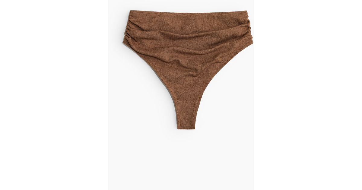 H&M High Waist Bikinihose Brazilian in Braun | Lyst CH