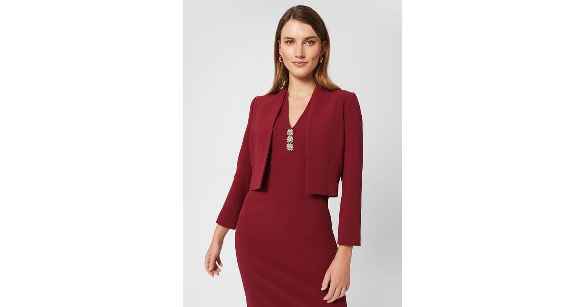 Hobbs Isla Jacket in Red | Lyst Australia