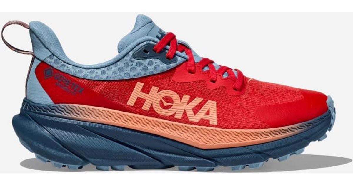 Hoka One One Challenger 7 Gore-tex Trail Shoes in Red | Lyst UK