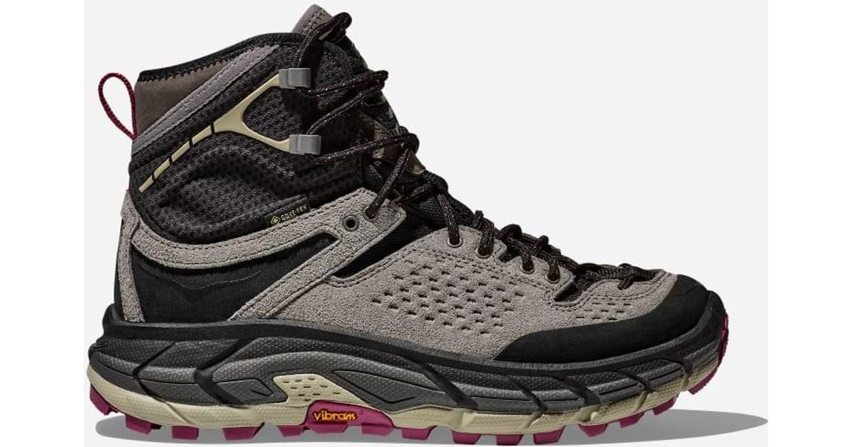 Hoka One One Elite Terrain System Tor Ultra Hi Hiking Shoes in Black ...