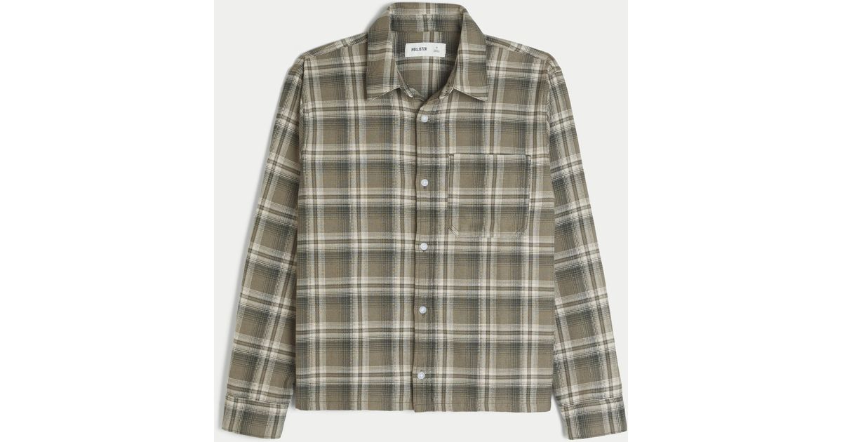 Hollister Boxy Flannel Shirt for Men | Lyst UK