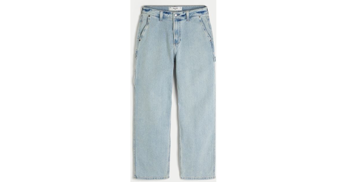 Hollister Light Wash Baggy Painter Jeans in Blue for Men | Lyst UK