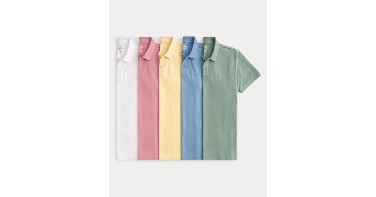 hollister polo shirts pack