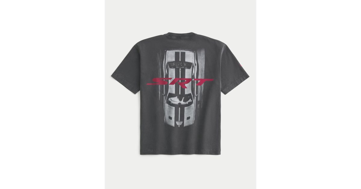 Hollister Boxy Heavyweight Dodge Hellcat Srt Graphic Tee in Black for ...