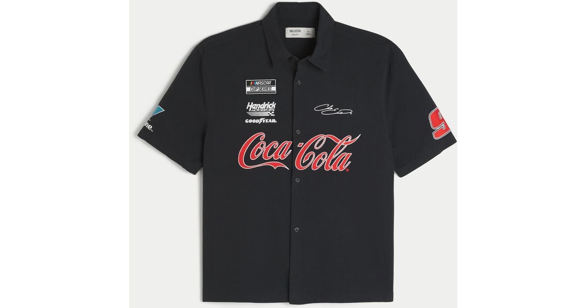 Hollister Boxy Coca-cola Racing Graphic Shirt in Black for Men | Lyst UK